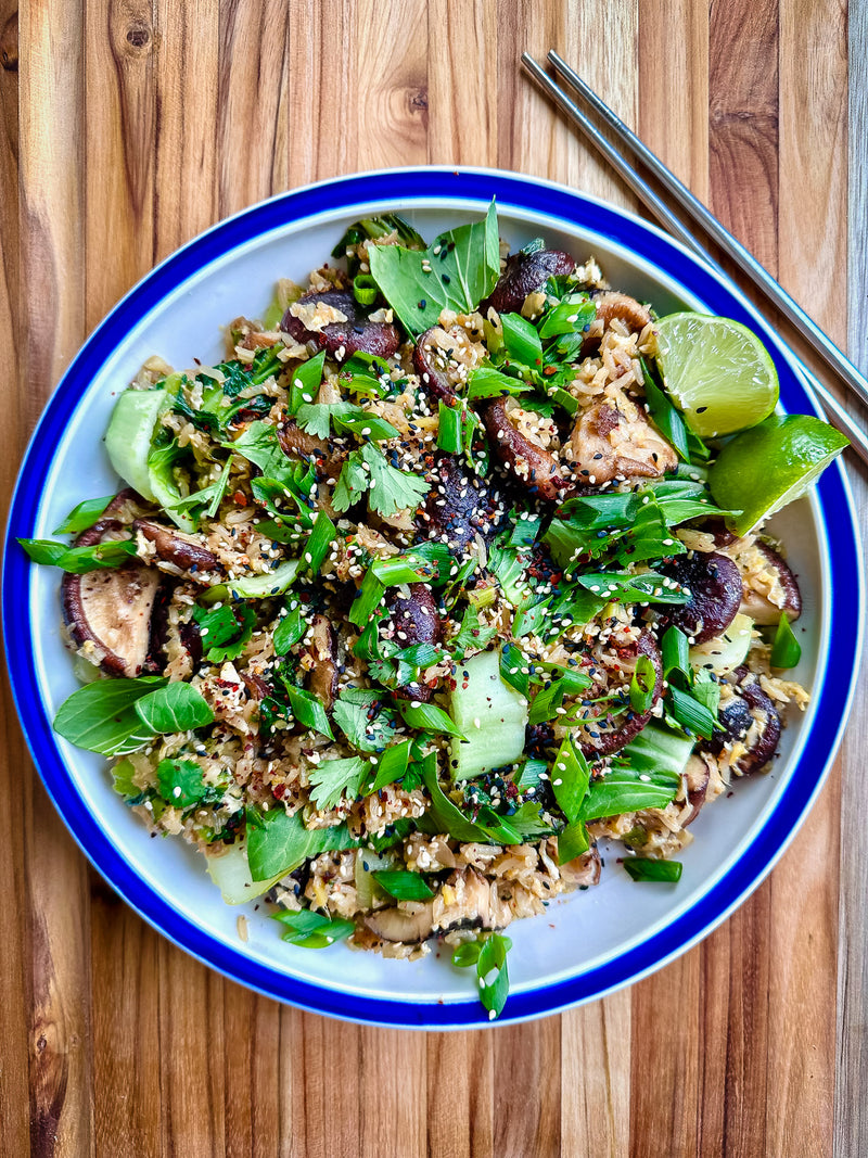 Shiitake Mushroom Fried Rice - R&R Cultivation